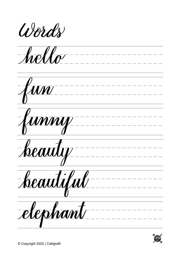 Beginner Step-by-Step Lettering Tutorials - CalligraFit